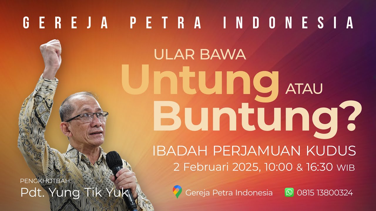 Kebaktian Gereja Petra Indonesia 2 Februari 2025 - YouTube