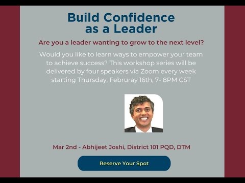 Build Leadership Confidence Session 3 - YouTube