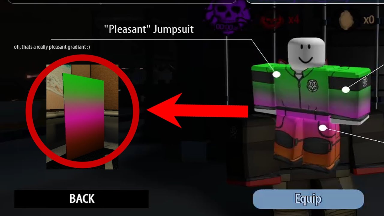 how to get unpleasant jumpsuit on roblox pressure - YouTube