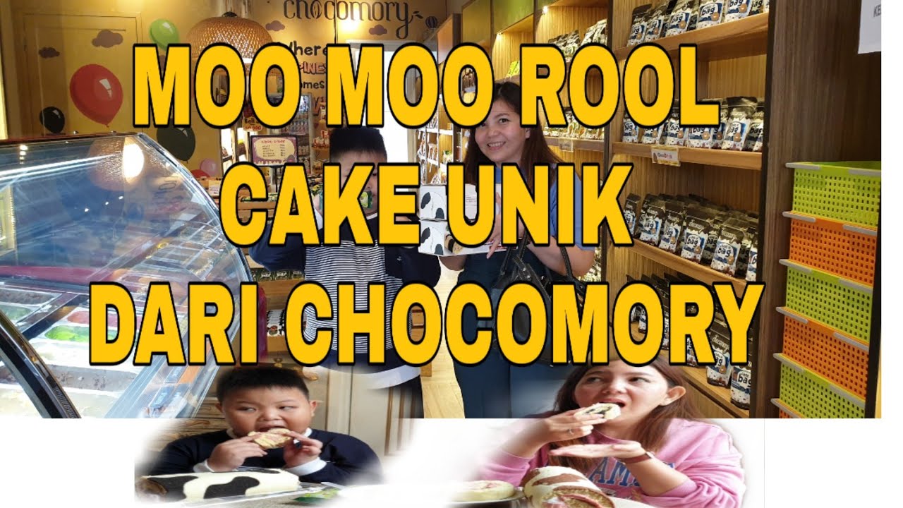 MOO MOO ROLL CAKE UNIK DARI CHOCOMORY - YouTube