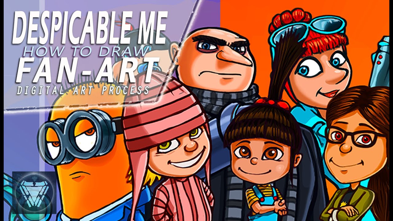DESPICABLE ME - FAN ART (Despicable Me 4) (HOW TO) | IN PHOTOSHOP ...