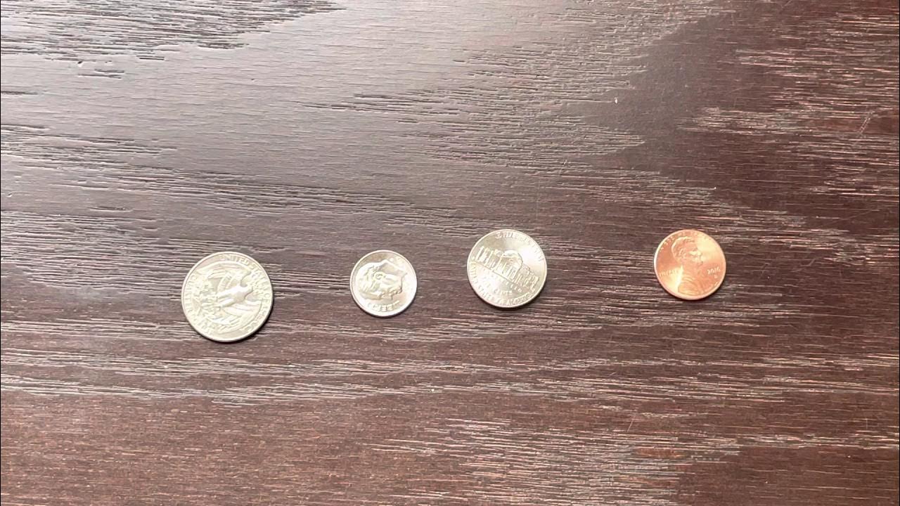 How to Tell Coins Apart - Quarter, Dime, Nickel and Penny - YouTube