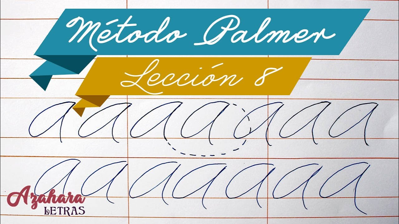 Método Palmer de Caligrafía en Español - Lección 8 - YouTube