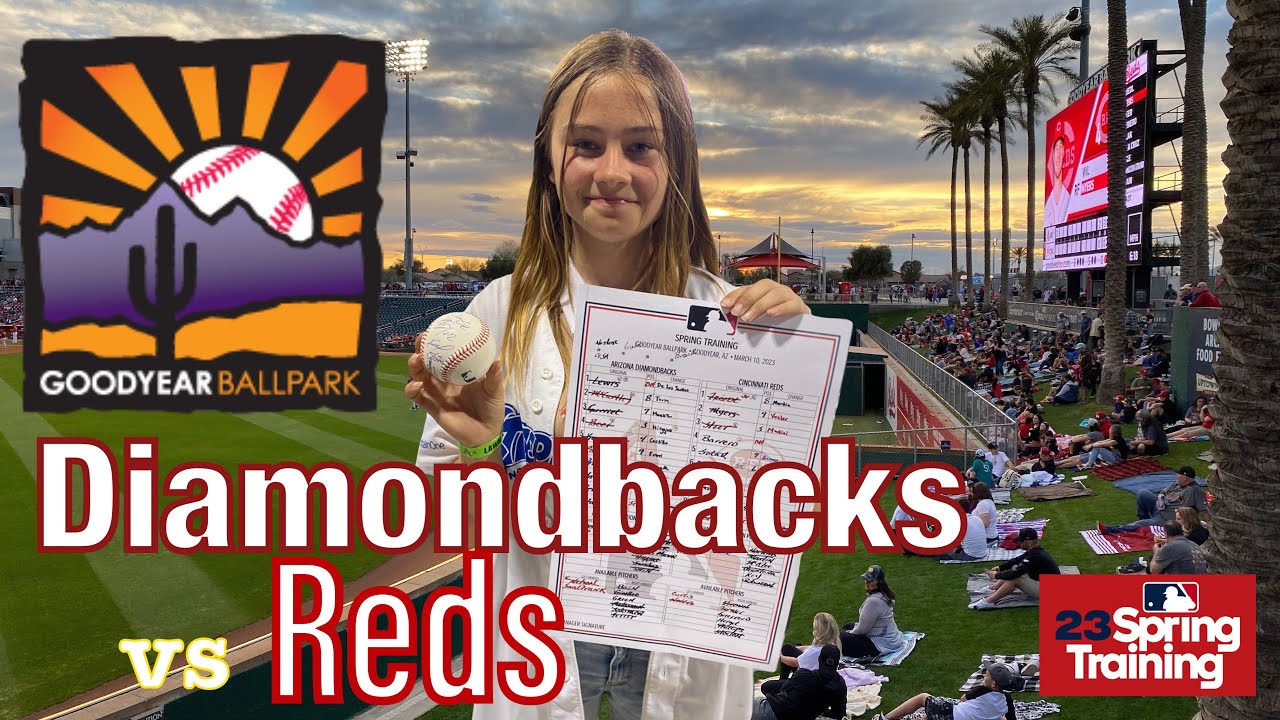 Diamondbacks v Reds - First Lineup Card!!! Goodyear Ballpark Spring ...
