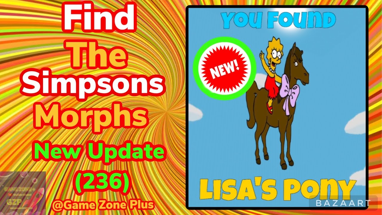NEW UPDATE (236) How to find “LISA’S PONY” Morph in Find the Simpsons ...