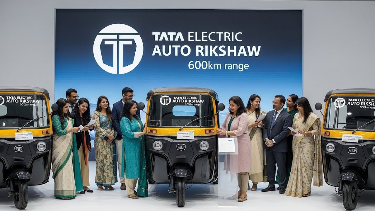 Tata Electric Auto Rickshaw 600km Range – India Ka Sabse Powerful ...