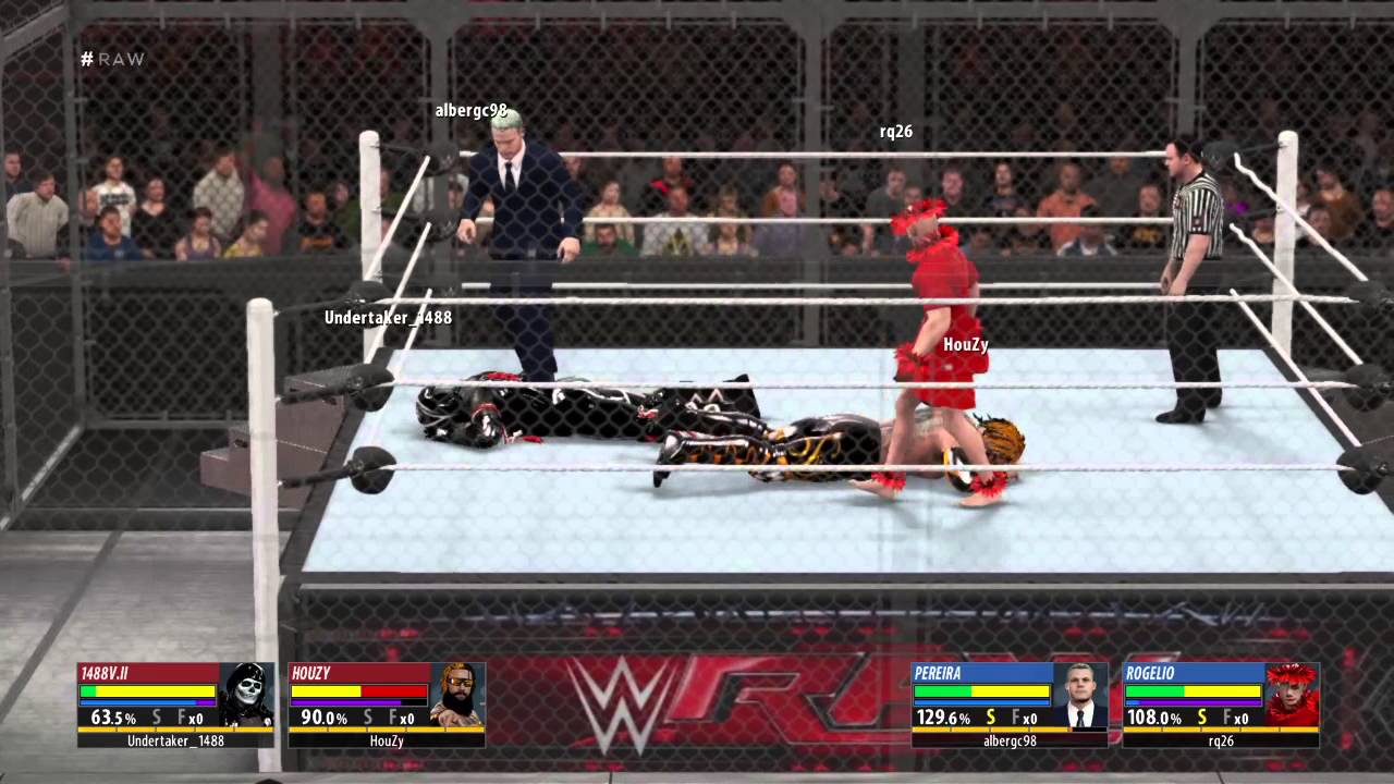 Ps4 WWE 2K16 Online Hell in a Cell Tornado Tag vs. 2 Rear View Noobs ...