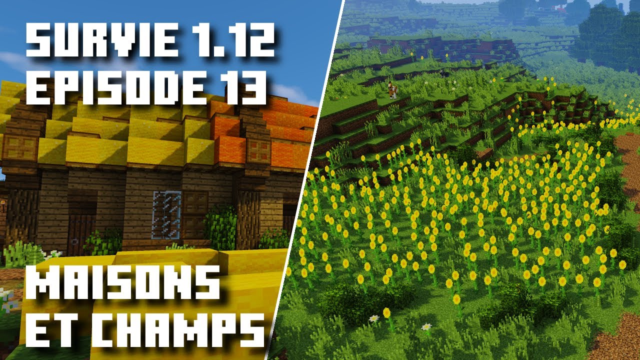 Ferme a citrouille et on continue le village [ jour 700- 720 | Survie Minecraft en 1.12 : #13 ...