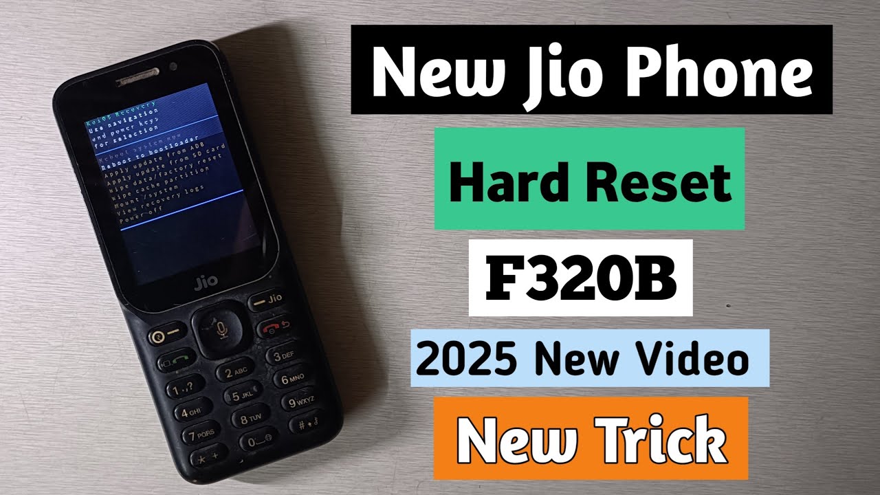 jio Phone Hard Reset F320B | New Trick 2025 | Jio mobile Problem ...