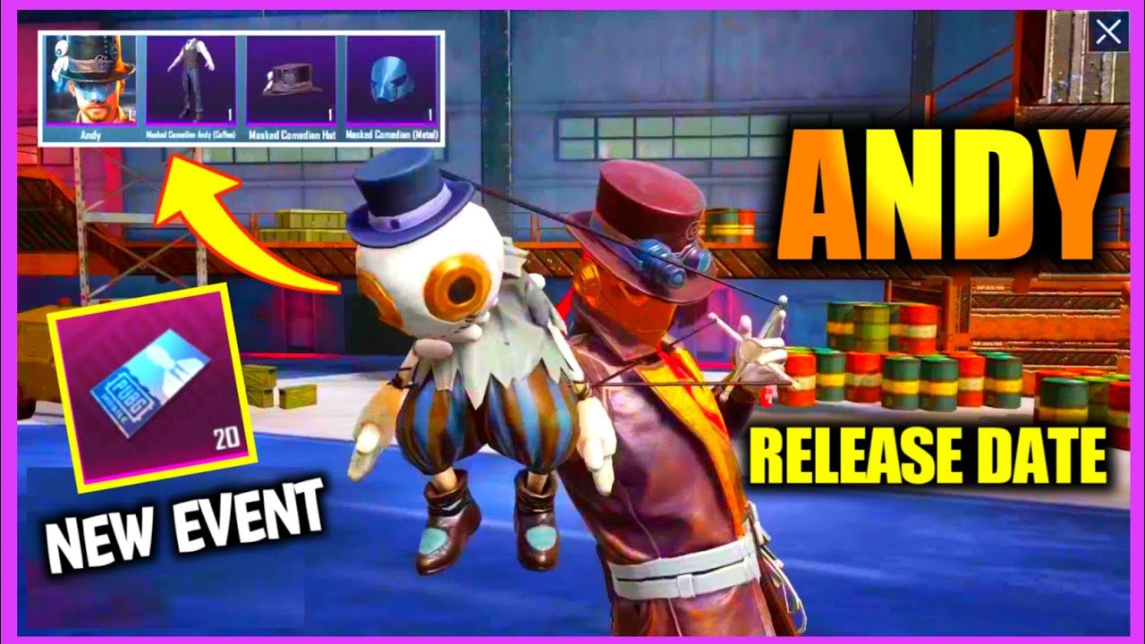 Finally New Andy Character Is Here - New Event And Release Date - Pubg ...