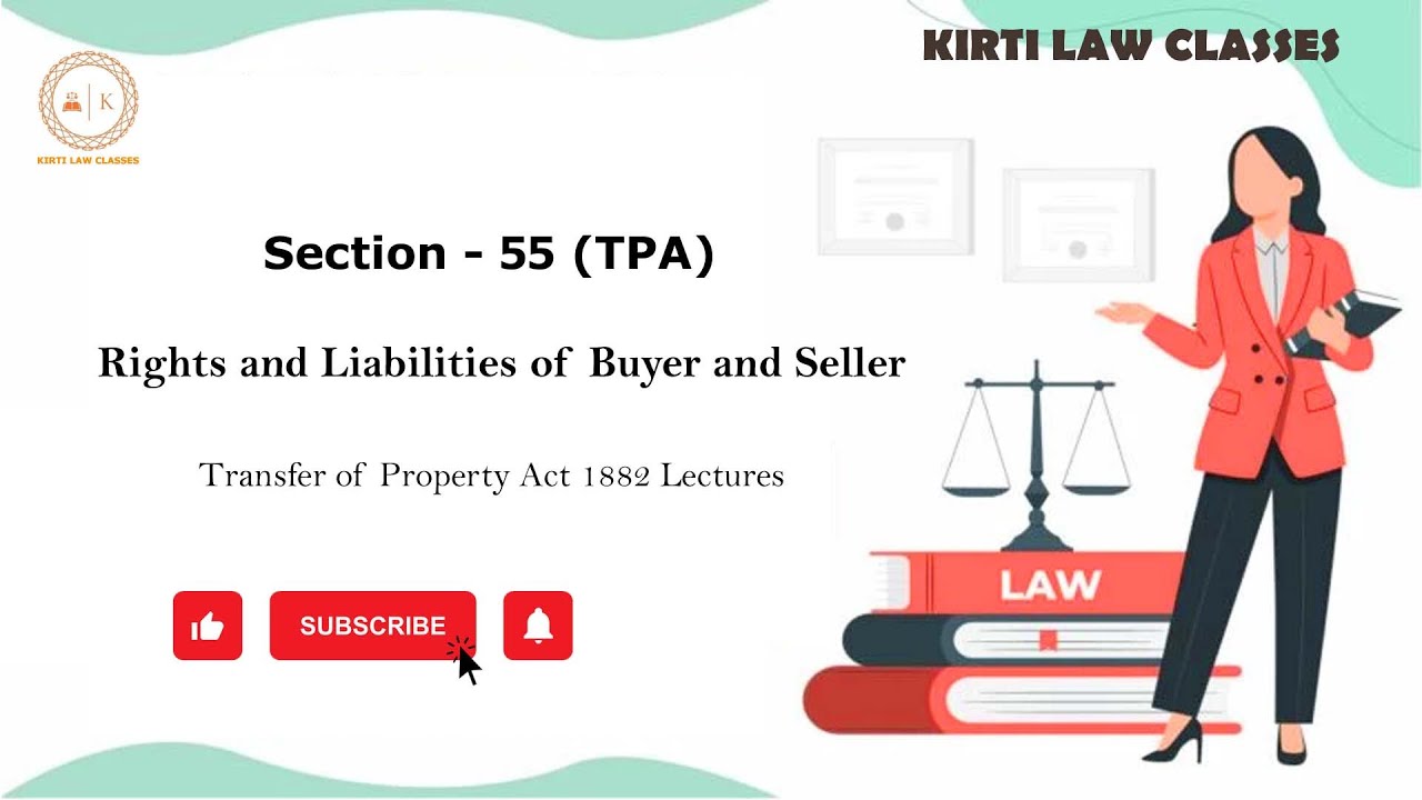 Rights and Liabilities of Buyer & Seller | Section 55 | Sale Transfer ...