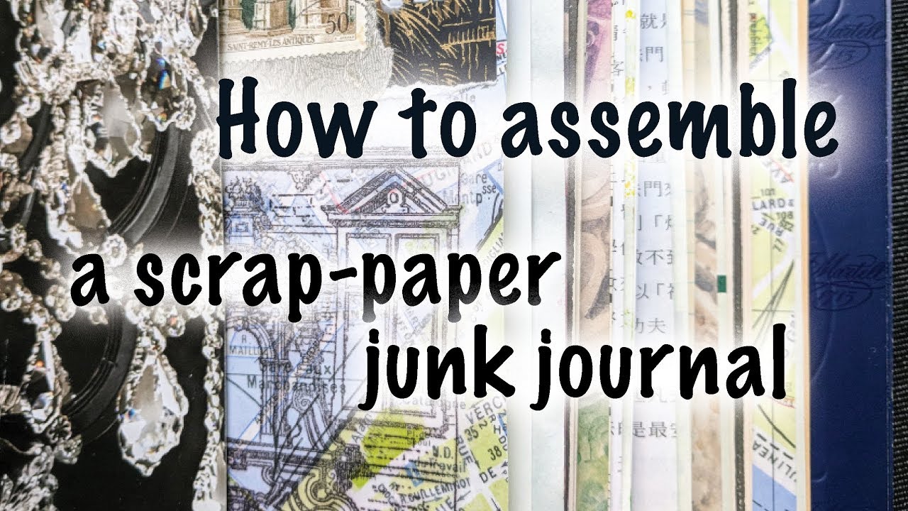 How to make a scrap junk journal ︎ Trashy junk journal - YouTube