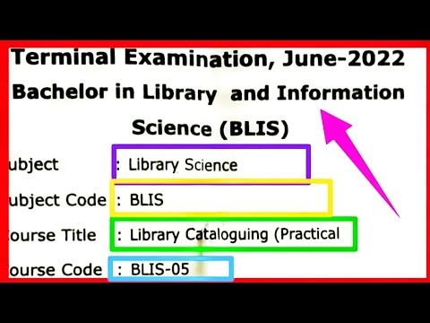 UPRTOU BLIS practical paper 📜 June 2022#Terminal examination June 2022# ...