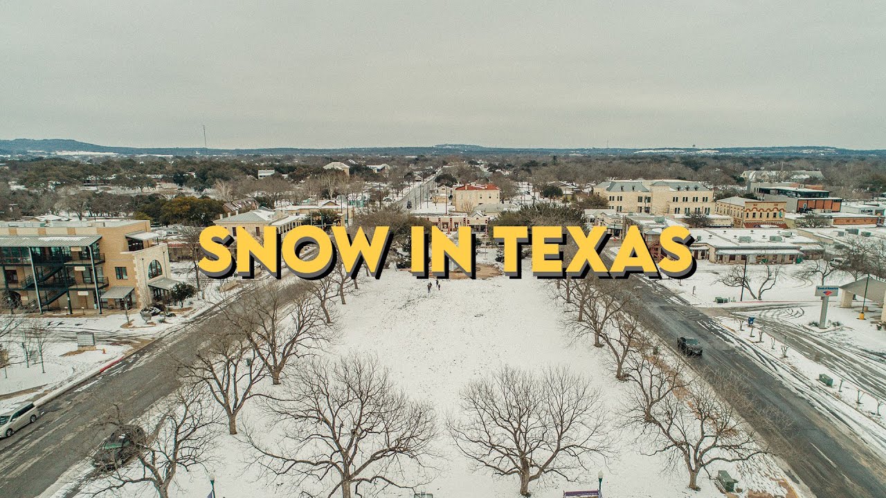 SNOW IN TEXAS - YouTube
