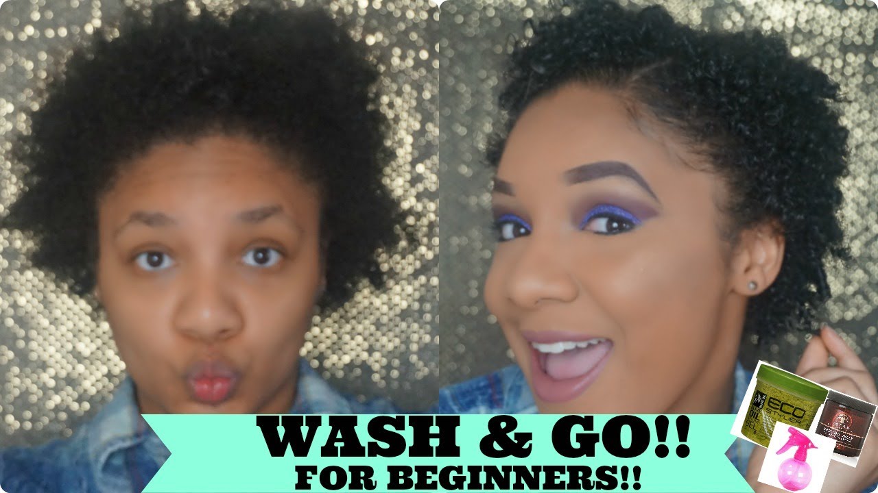 HAIR TUTORIAL| Wash & Go For Beginners Easy! - YouTube