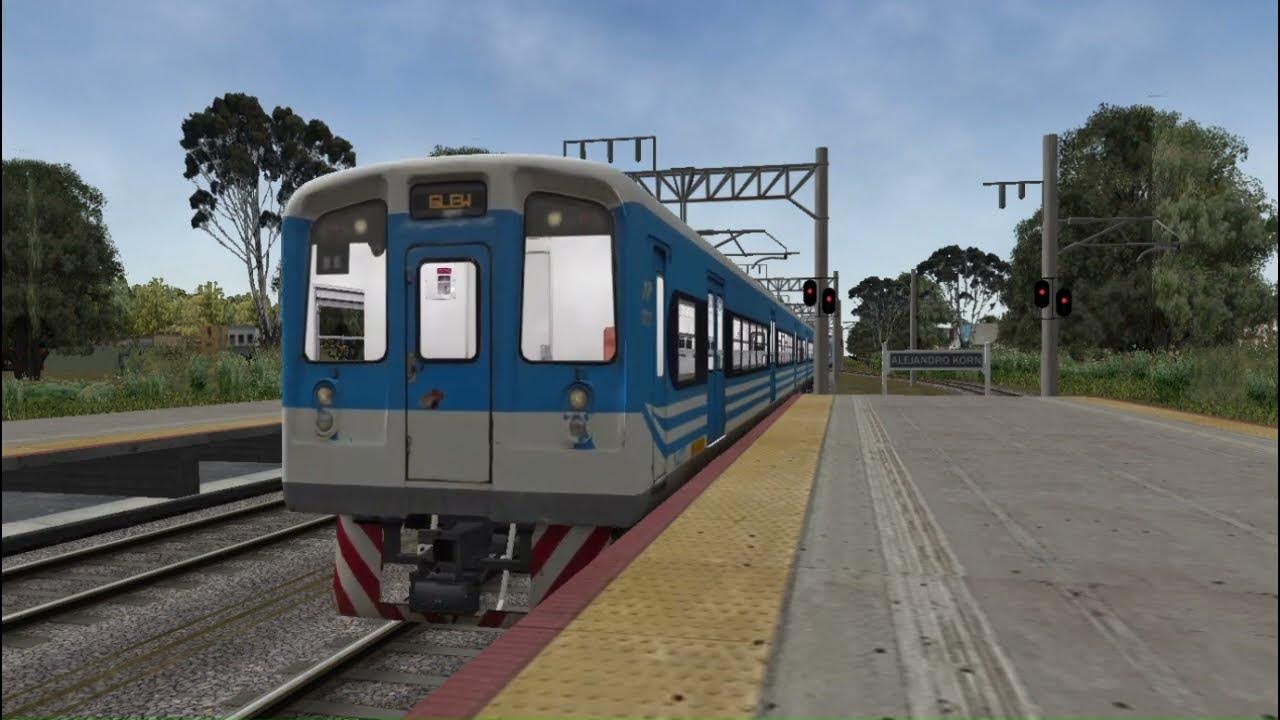 Open Rails Arg Linea Roca TA Trenes en Alejandro Korn - YouTube