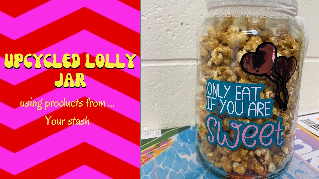 🌟 Upcycle a Coffee Jar into a Sweet Candy Jar Keepsake with Cricut! 🍬♻️ ...