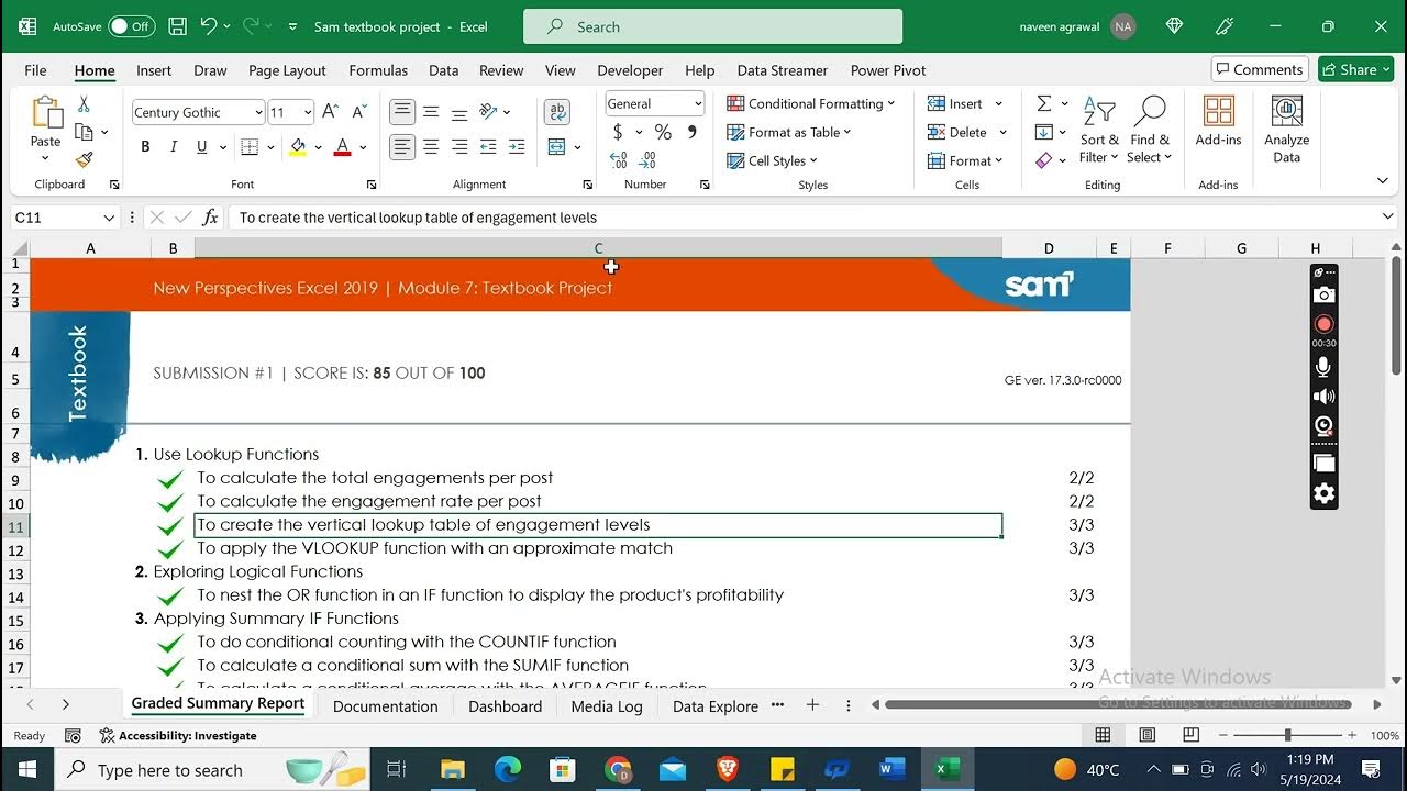 New Perspectives Excel 2019 | Module 7 Textbook Project | Syrmosta # ...