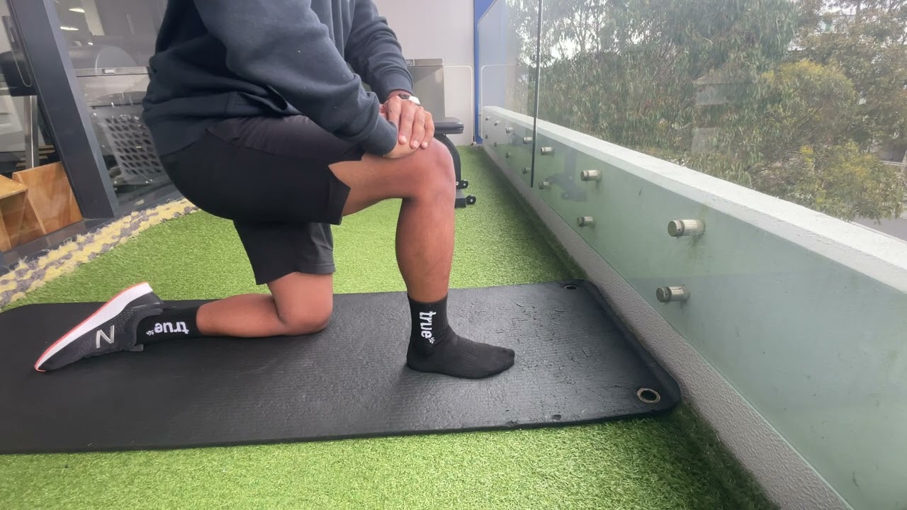 Stretch - Knee to Wall (Soleus) - YouTube