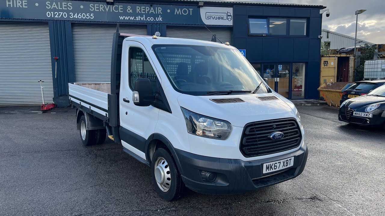 2017 Ford Transit Eco Blue RWD - Dropside with Tow Bar - YouTube