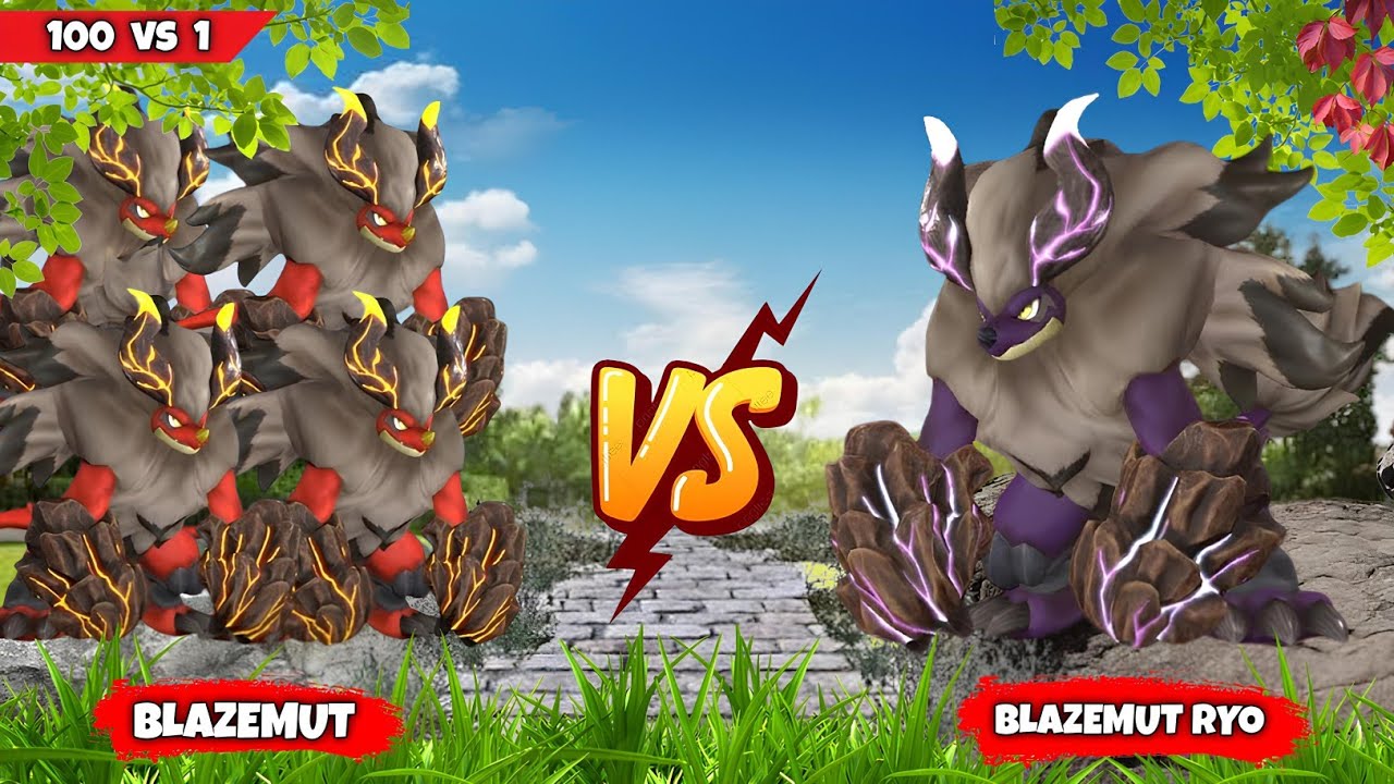 100 BLAZEMUT VS 1 BLAZEMUT RYO #32 - YouTube