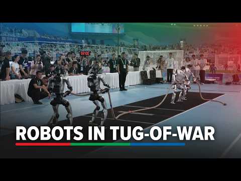 Droids pull their weight in new tug-of-war event at World Humanoid Robot Games | ABS-CBN News