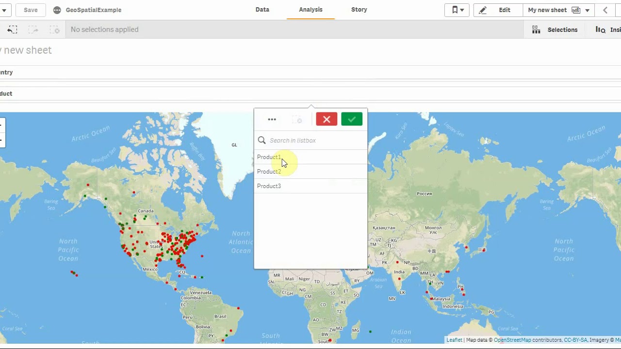 Codewander qlik sense extension geo maps leaflet mapbox - YouTube
