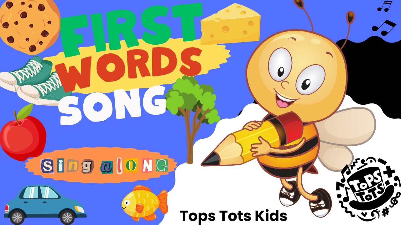 First Words Song l Sing Along For Kids l Learn in English and Spanish ...