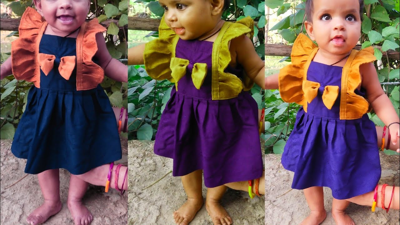 How to make designer frocks for 7 to 1 year old girl Learn how to make ...