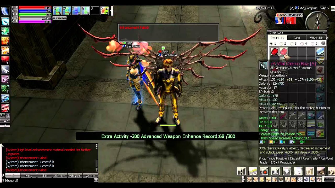 Ran Online GS Weapon Enhancement - YouTube