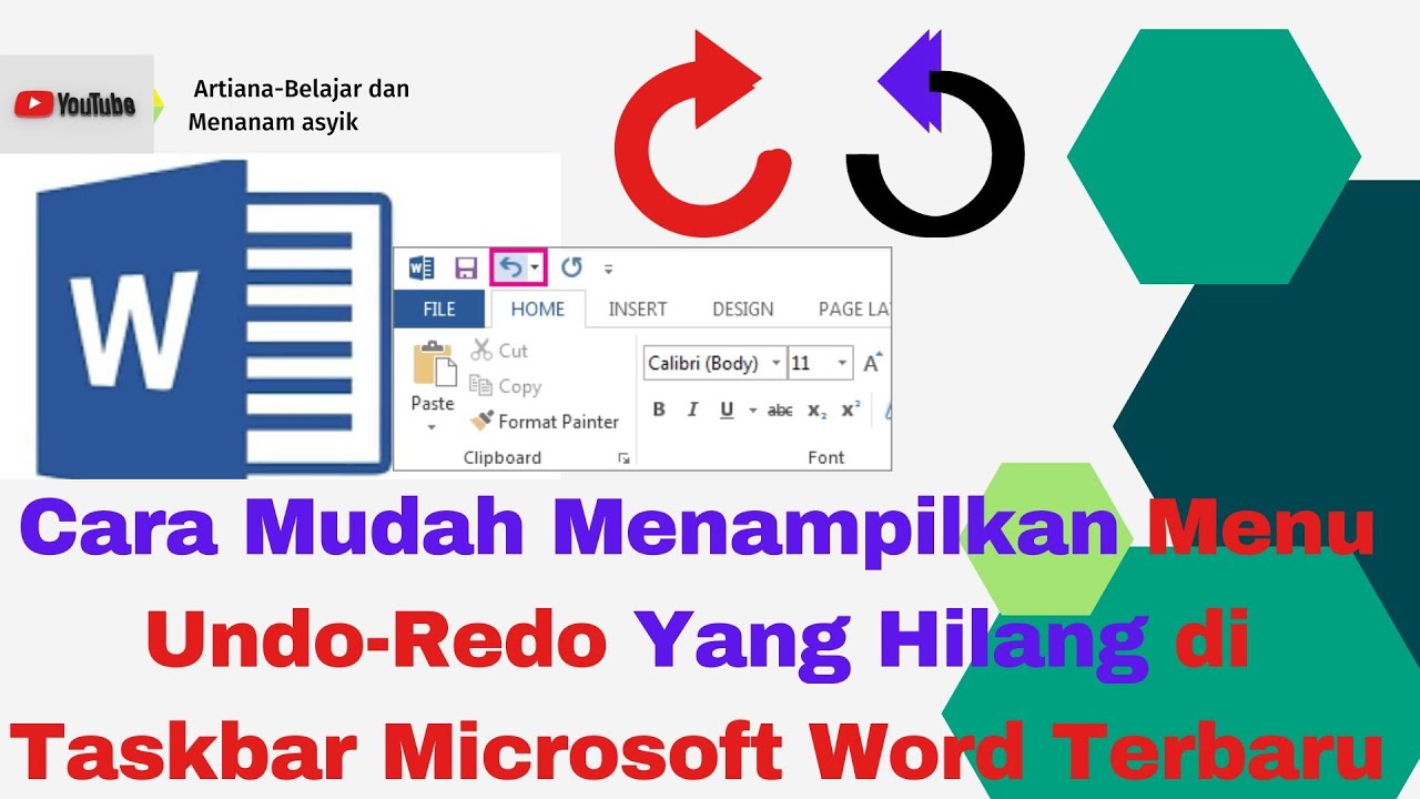 Langkah-Langkah Mengatasi Menu Undo-Redo Yang Hilang di Taskbar di ...