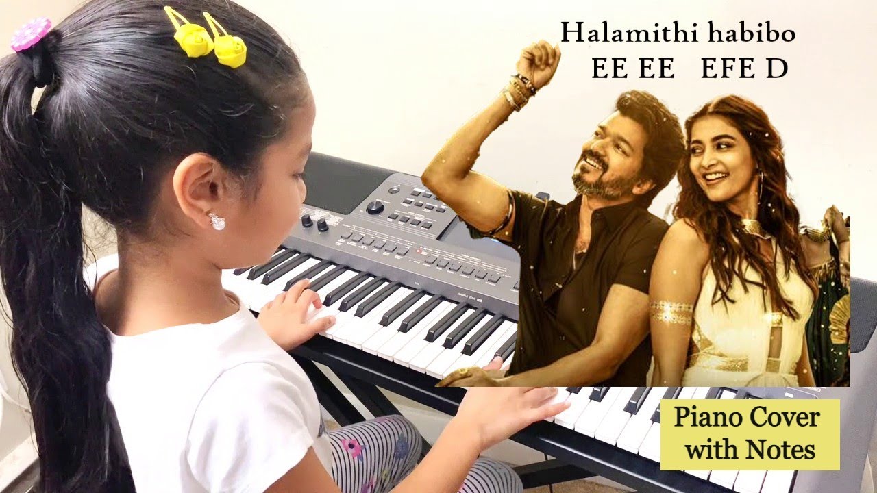 Arabic Kuthu - Beast | Piano Cover with Piano notes | Halamithi Habibo ...