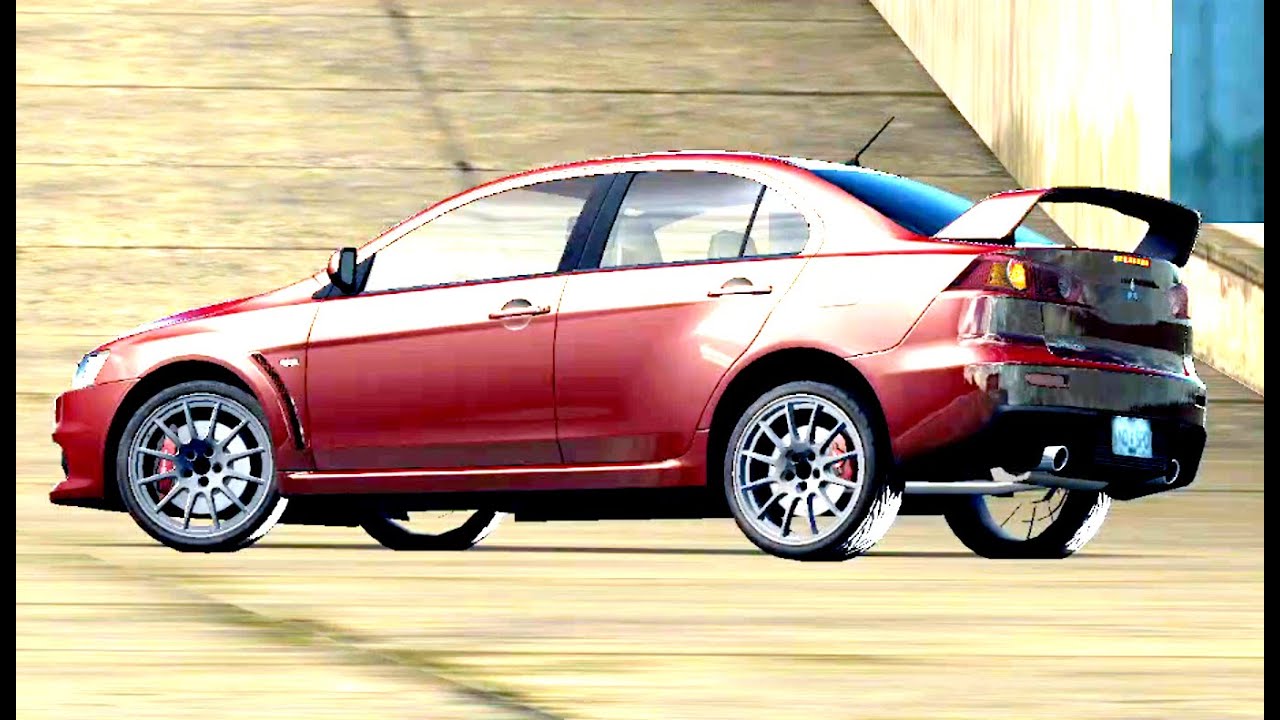 Mitsubishi Lancer Evolution Super Fast Car at speeds exceeding 200 + in ...