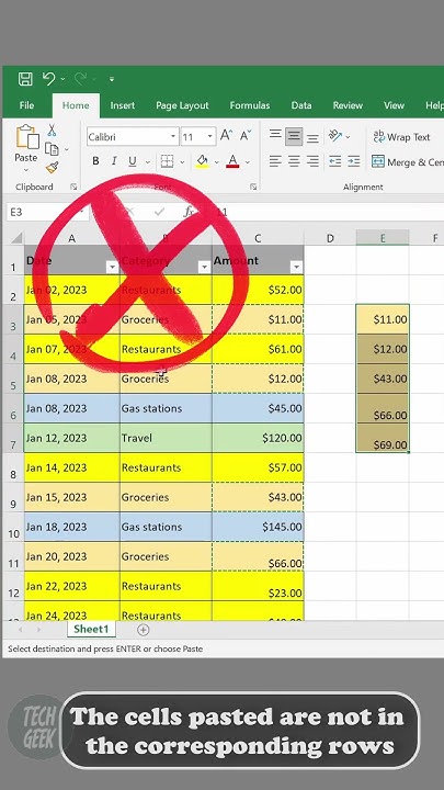 The Simplest way to copy and paste filtered data in Excel - YouTube