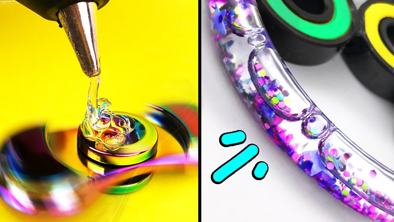 DIY LIQUID FIDGET SPINNER! - YouTube