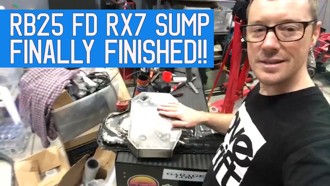 RB25 FD RX7 Sump Finally Finished!! - YouTube