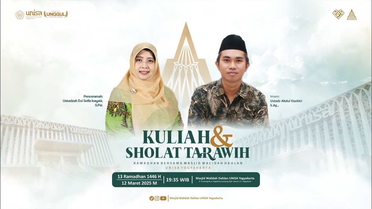 Kultum Ramadhan Malam ke 13 | Ustadzah Evi Sofia Inayati, S.Psi. - YouTube