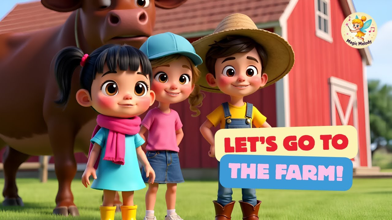 Fun at the Farm | Kids Song with Animal Sounds | Learn with Tom and ...