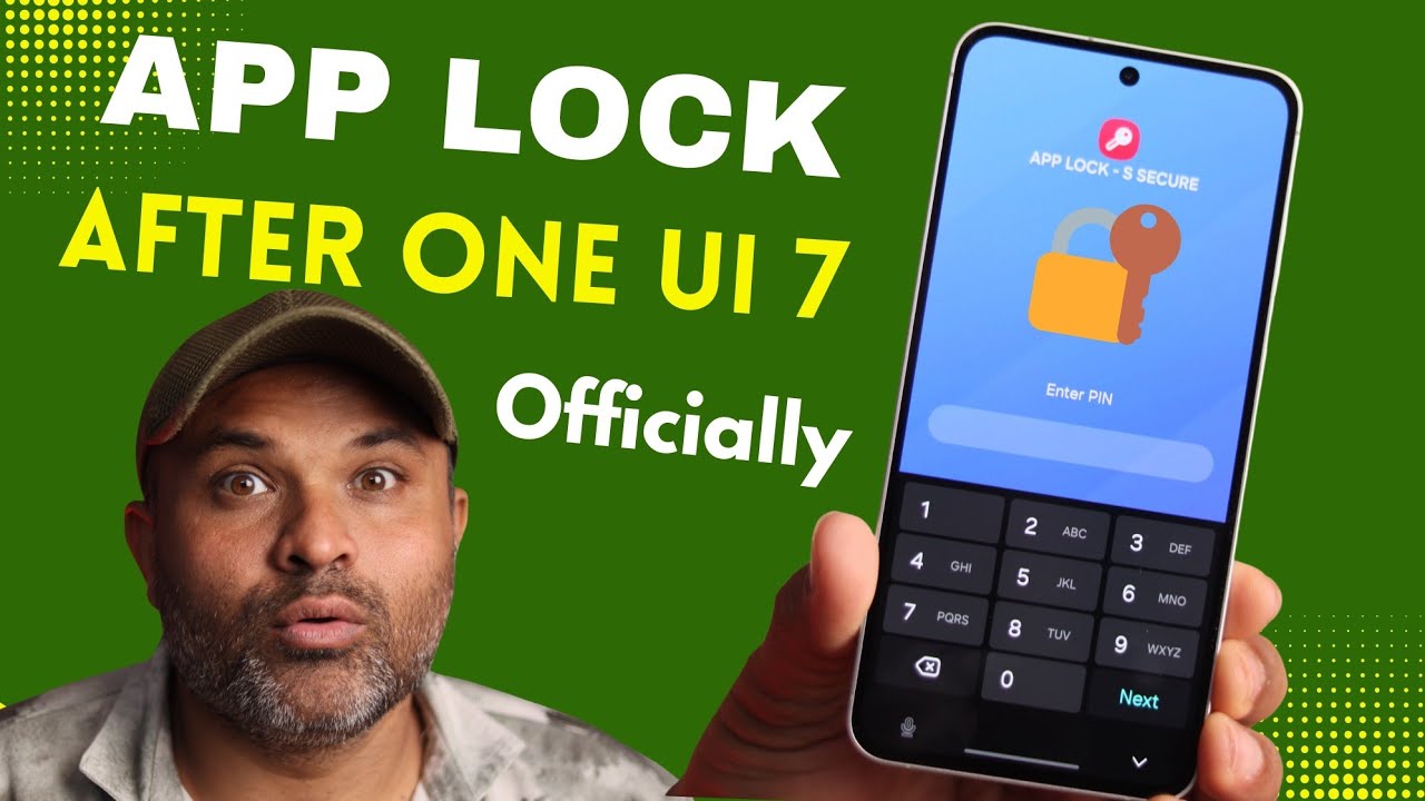 Samsung App Lock 🔐 Enable Officially After One Ui 7.0 Update - YouTube