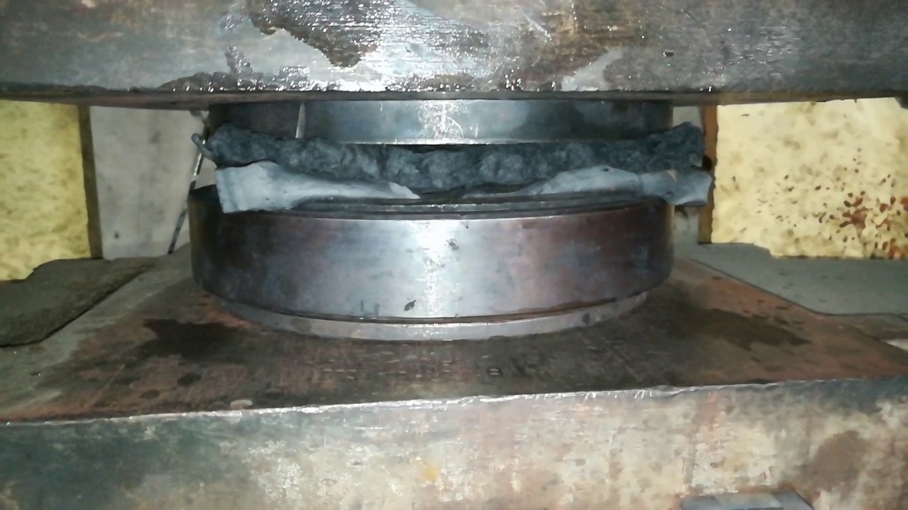 Compression rubber moulding - YouTube