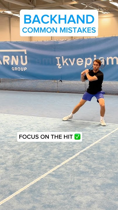 Fixing Backhand Common Mistakes (How to Hit a Tennis Backhand Better) #tennis #tennisbackhand ...