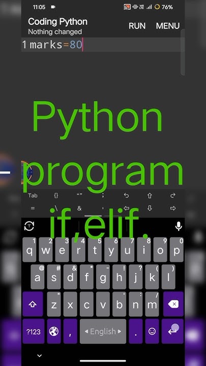 Python program if,elif 2k25.#mobile #coding #foryou #python #video #model #shorts. - YouTube