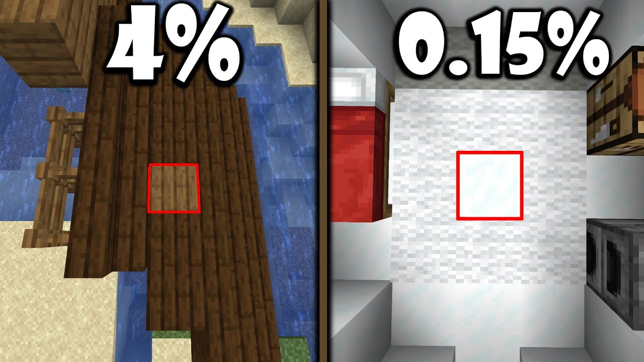 rarest secret rooms in minecraft compilation - YouTube