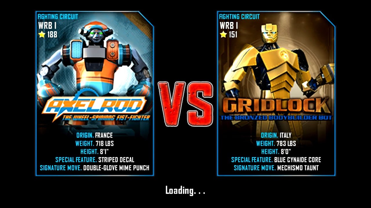 Real Steel WRB Axelrod VS Gridlock NEW UPDATE (Живая Сталь) - YouTube
