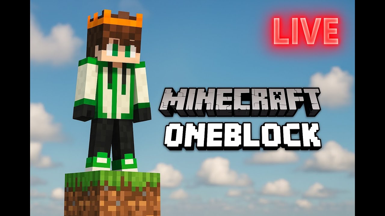 MInecraft One Block Stream#Minecraftlive #minecraftshorts - YouTube