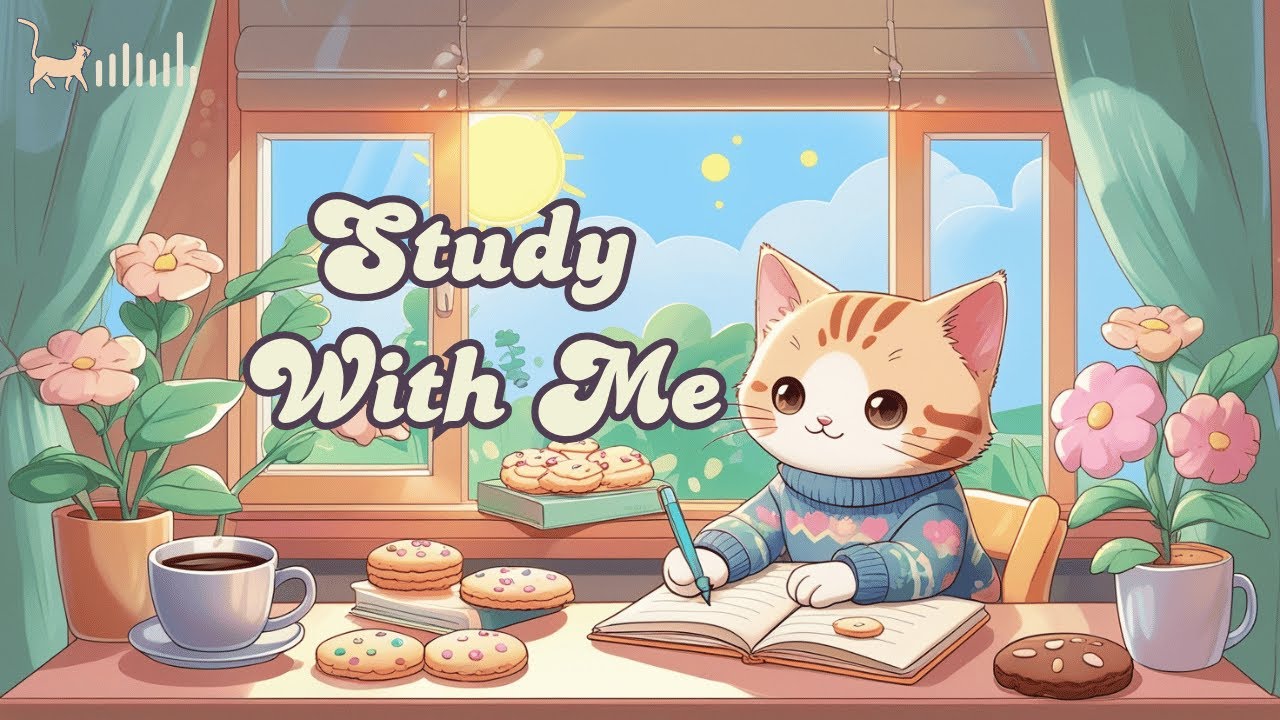 Early Morning Coffee Lofi ☀️ Kitty Kawaii Chill Cafe Music ☕🍪🍩 Study/Aesthetic/Chill 🌸 - YouTube