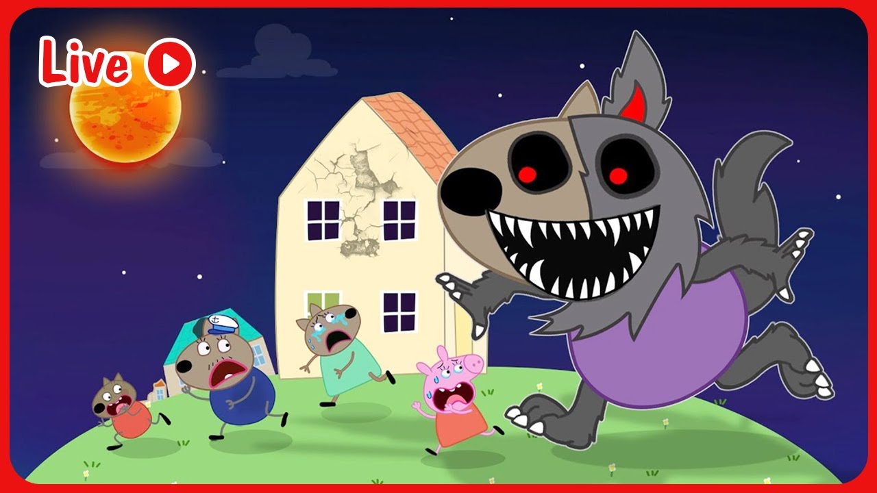 Peppa Pig LIVE 🔴 | Danny Dog Becomes a Werewolf 😱 | Peppa Pig Sad Story ...