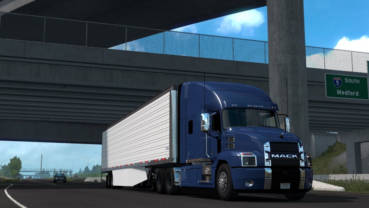 ATS 1.37 - Mack Anthem® - Trip: Eugene - Seattle - YouTube