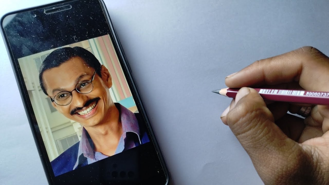 How To Draw Popatlal Grid Mathod Outline Tutorial | Popatlal Time Lapse ...