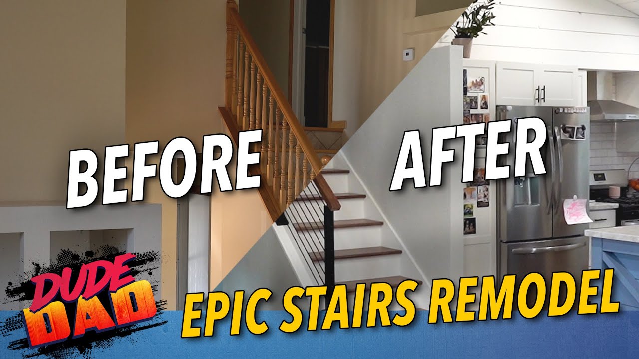Epic Stairs Remodel - YouTube
